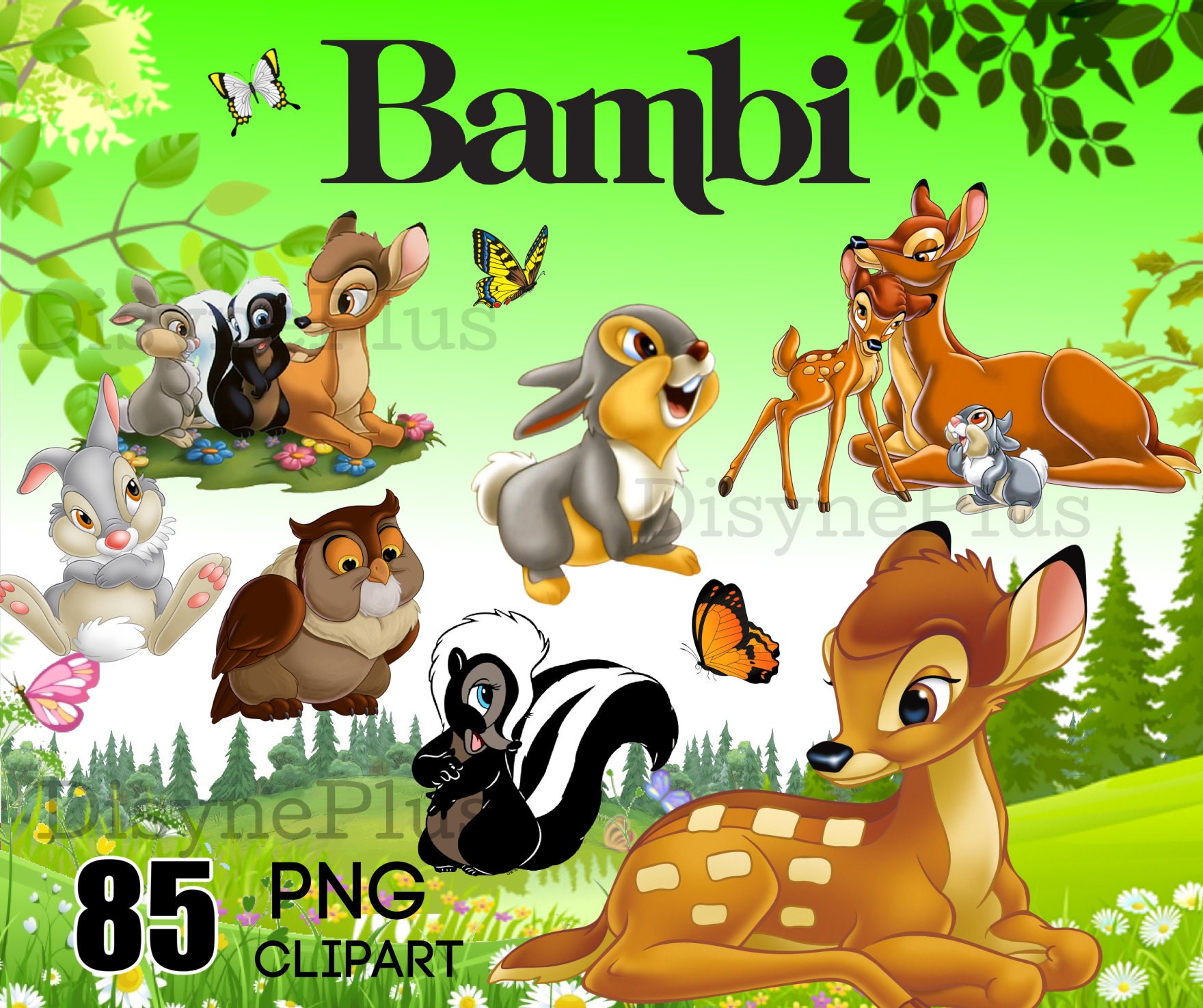 Bambi Forest Animals