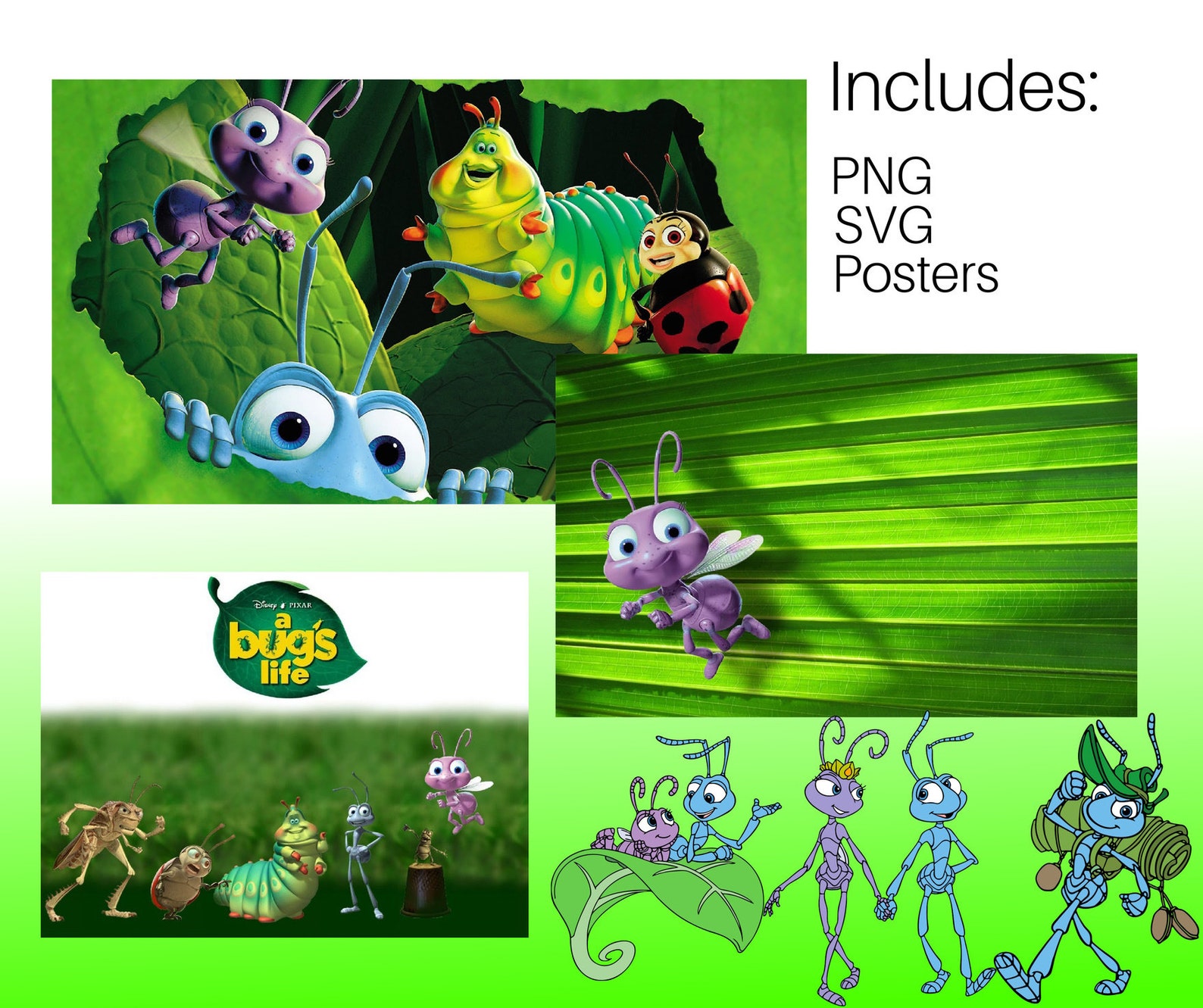 A Bug's Life PNG, A Bugs Life Clipart, A Bugs Life SVG, Flip Svg ...