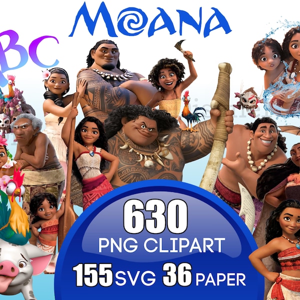 Moana Png and Svg - Etsy UK