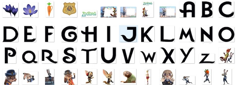 Zootopia Clipart Digital Download, 100 PNG Transparent Background ...