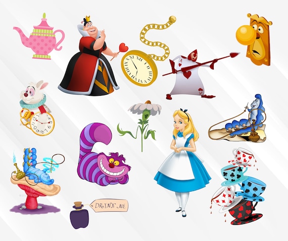 Clipart De Personnages De Disney Alice Au Pays Des Merveilles