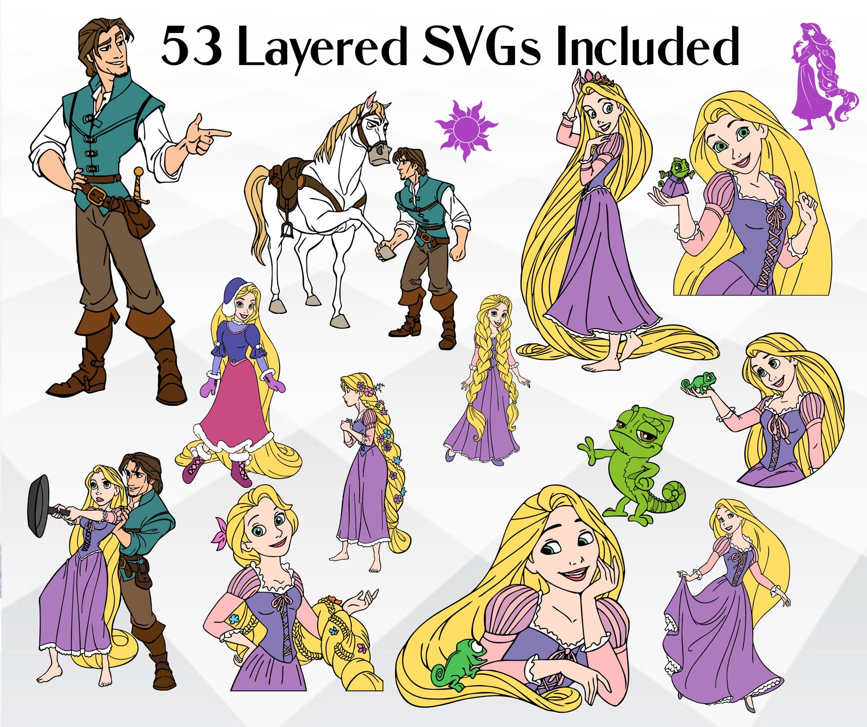 Tangled PNG Mega Bundle Tangled SVG Flynn Rider Svg - Etsy Australia