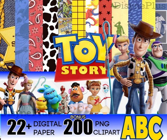 Toy Story Digital Paper Toy Story Clipart Digital Download - Etsy