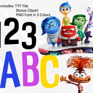 Inside Out 2 Alphabet, Inside Out Alphabet and Numbers, Inside Out ...