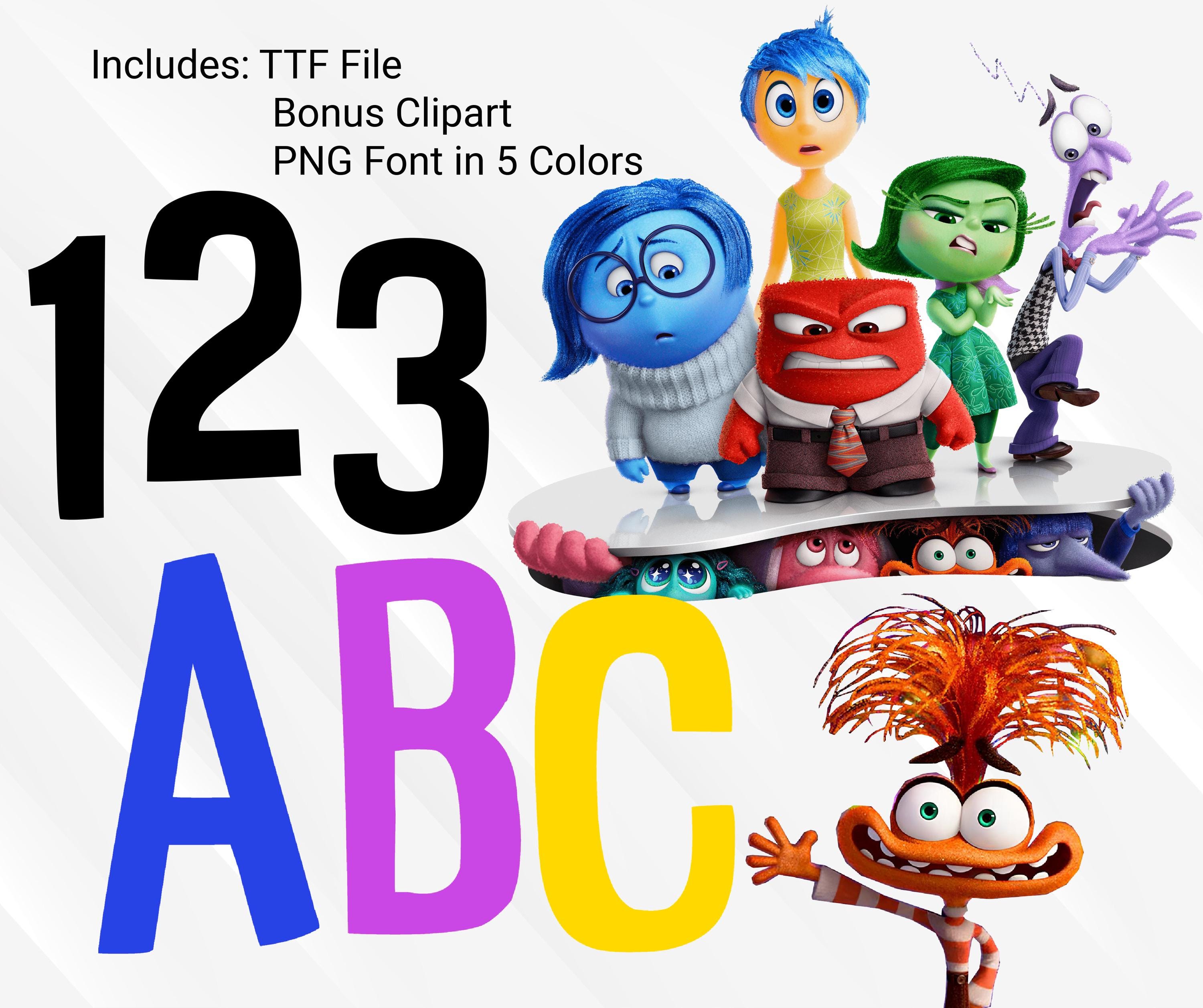 Inside Out 2 Alphabet, Inside Out Alphabet and Numbers, Inside Out ...