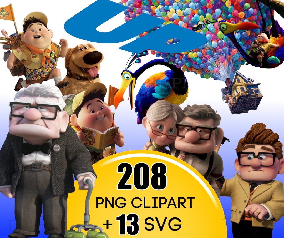 Up PNG, up Clipart, up SVG, up Sublimation, Movie Digital Download ...
