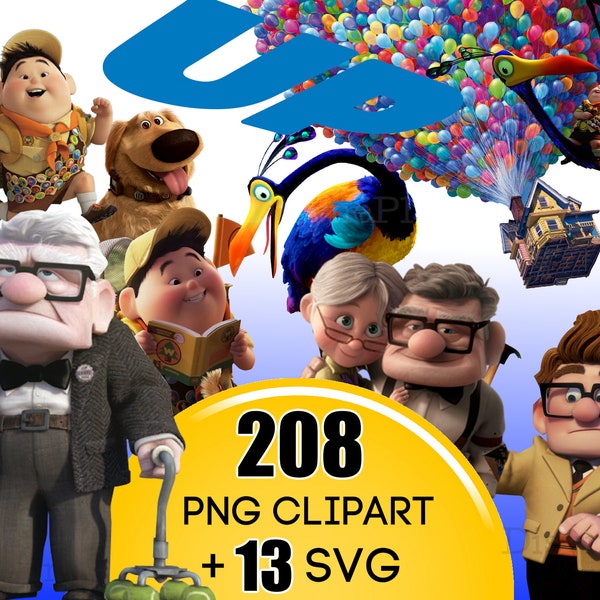 Up Movie Clipart - Etsy