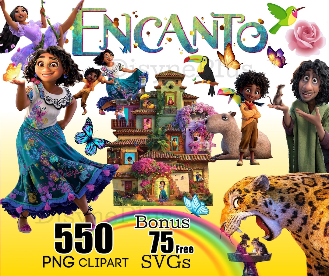Encanto Clipart PNG, Encanto SVG, Encanto Instant Download 530 Files ...