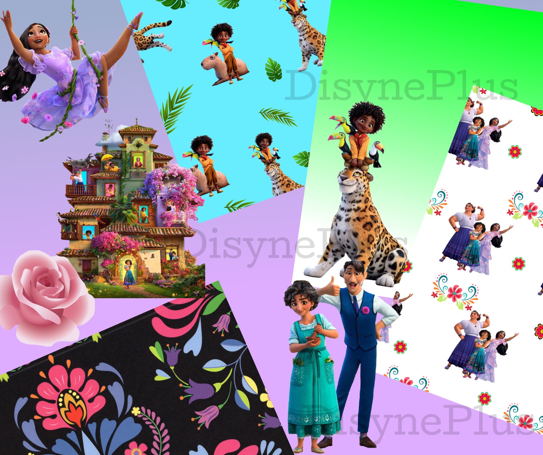 Encanto Clipart, Encanto Paper, Mirabel Casita Printable, Butterfly PNG ...