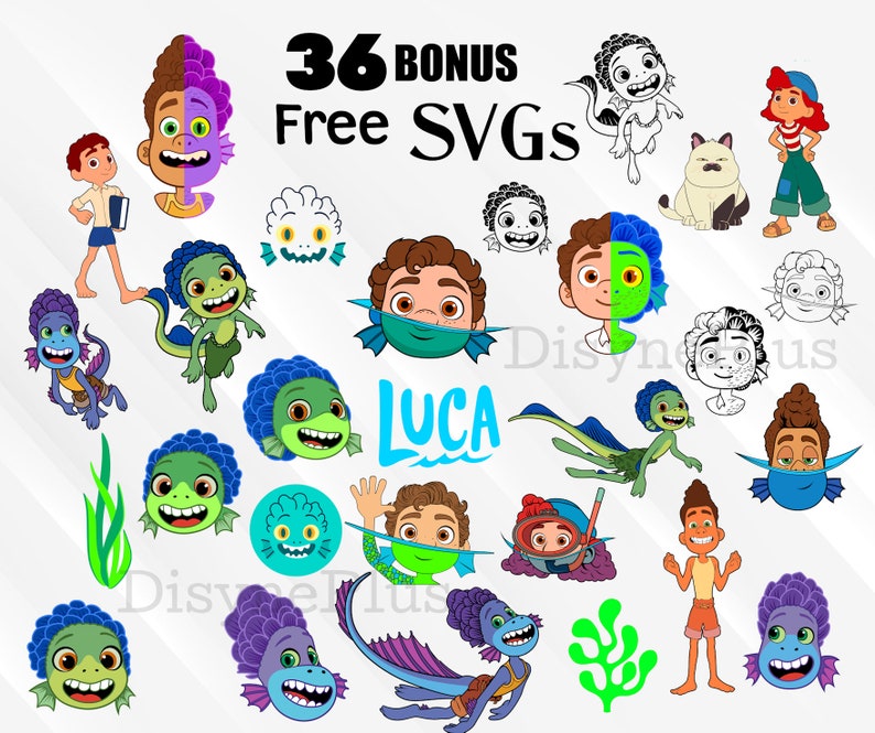 Luca SVG, Luca PNG, Luca Clipart Bundle, Luca Cricut Shirt, Luca ...