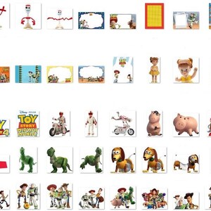 Toy Story Digital Paper, Toy Story Clipart, Toy Story PNG Instant ...