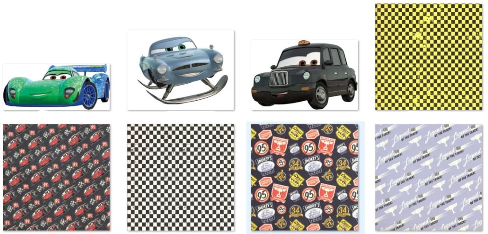 Cars Digital Paper, Cars PNG Clipart, Lightning Mcqueen PNG, Instant ...