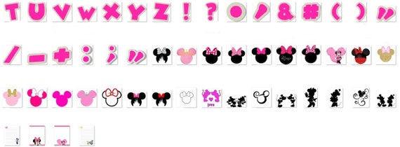 Minnie Mouse Letter Font