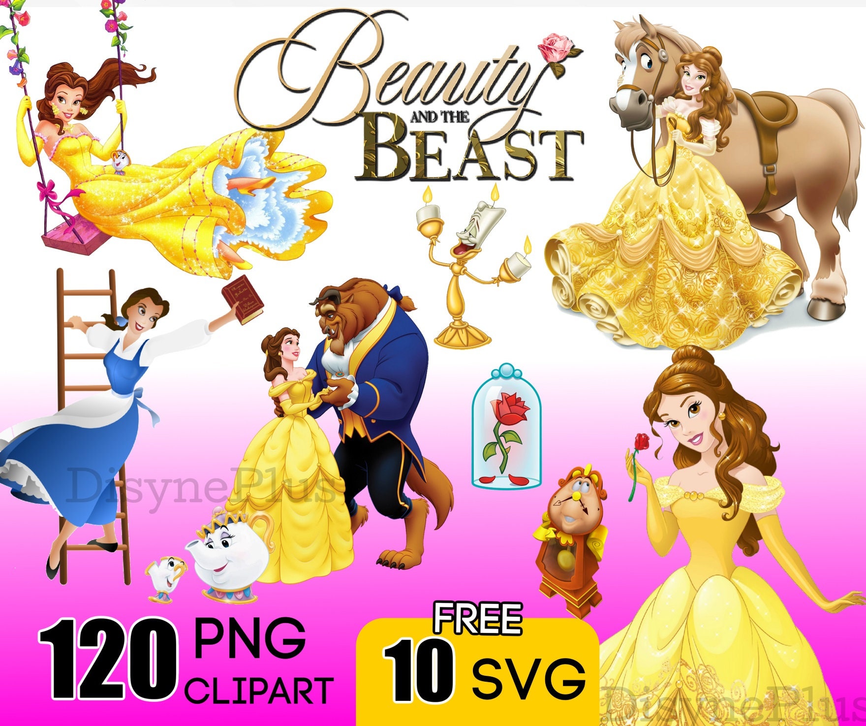 Beauty Beast Clipart