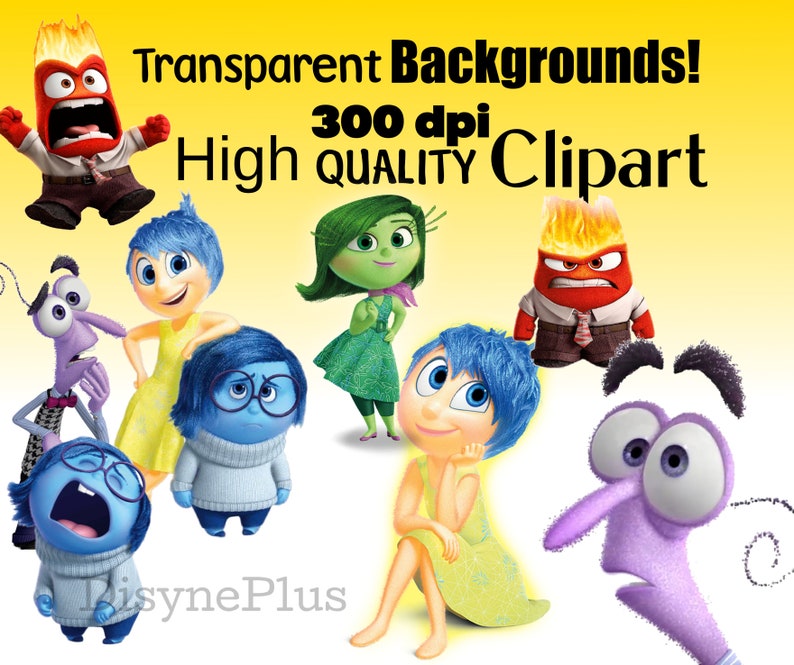 Inside Out Clipart PNG Inside Out Digital Download Printable - Etsy