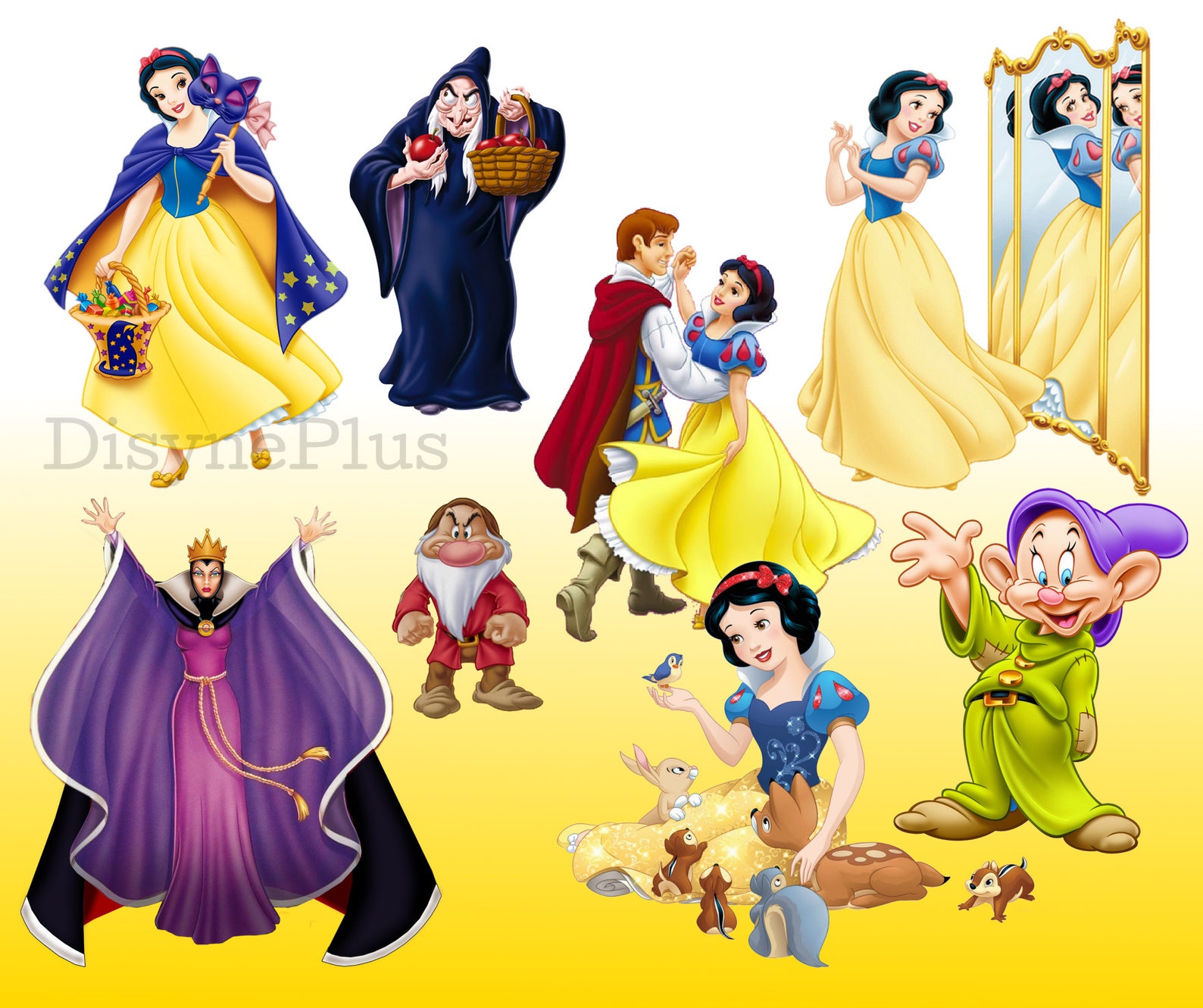 Snow White PNG Clipart, Princess Instant Digital Download, Free SVG for ...