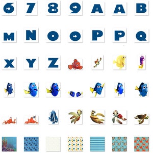 Nemo Digital Paper Dory Finding Nemo PNG Clipart Digital Download ...