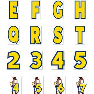 Toy Story Alphabet, Toy Story Font Alphabet and Numbers, Toy Story ...