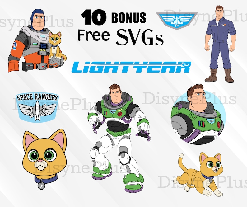 Digital Lightyear Clipart PNG Buzz Lightyear SVG Digital - Etsy