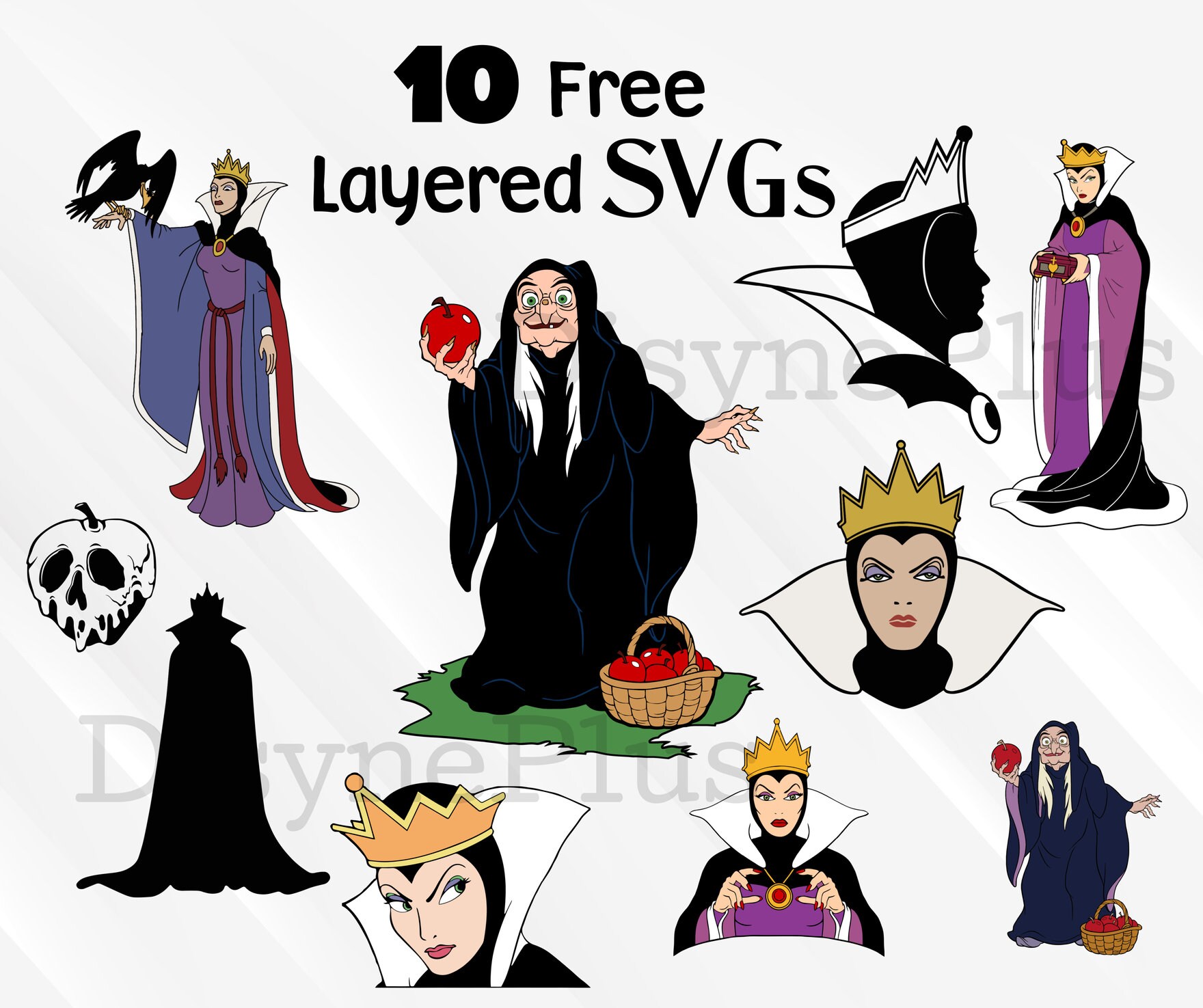 Evil Queen Clipart Evil Queen SVG Evil Queen PNG Villains - Etsy Australia