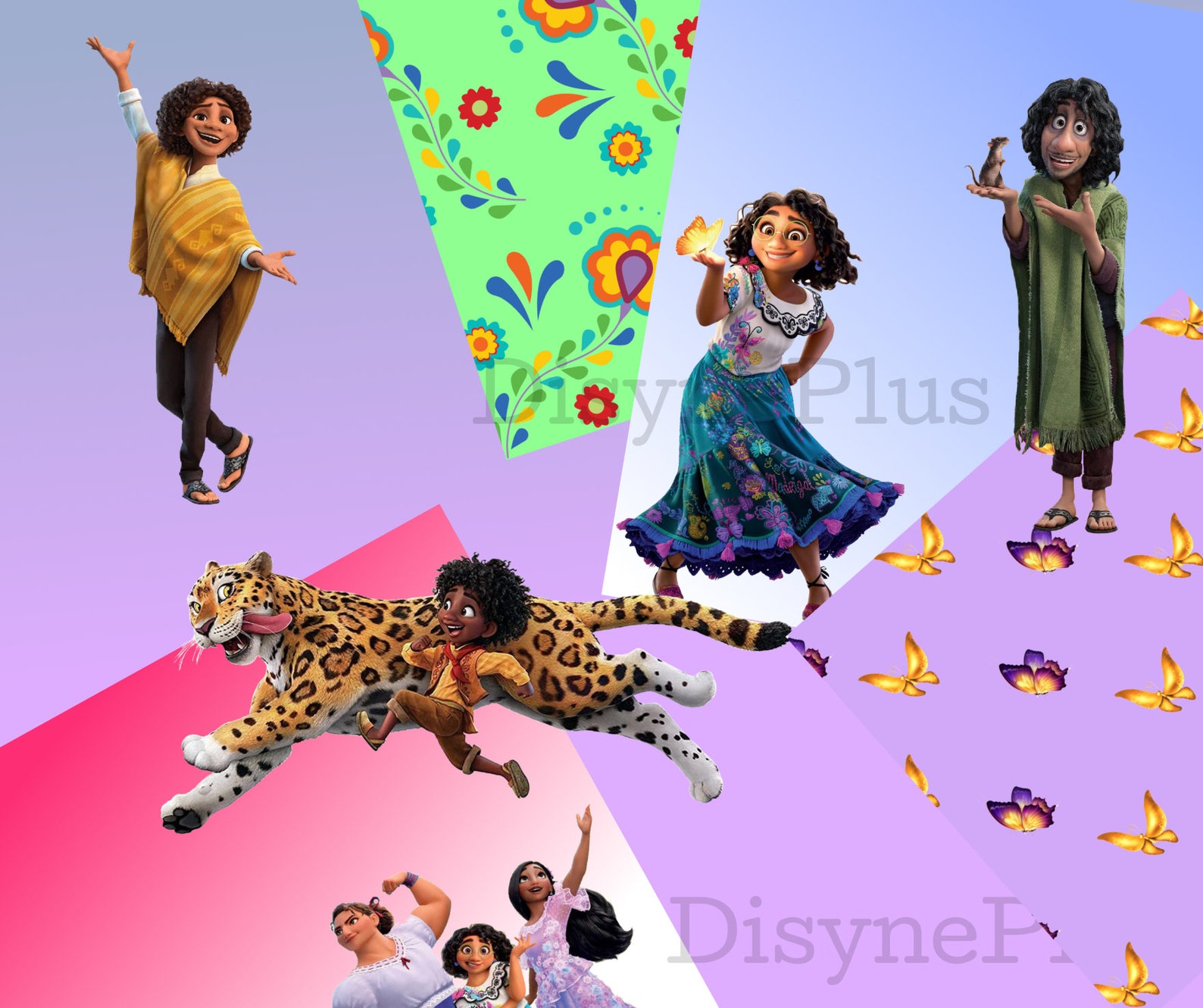 Encanto Clipart, Encanto Paper, Mirabel Casita Printable, Butterfly PNG ...