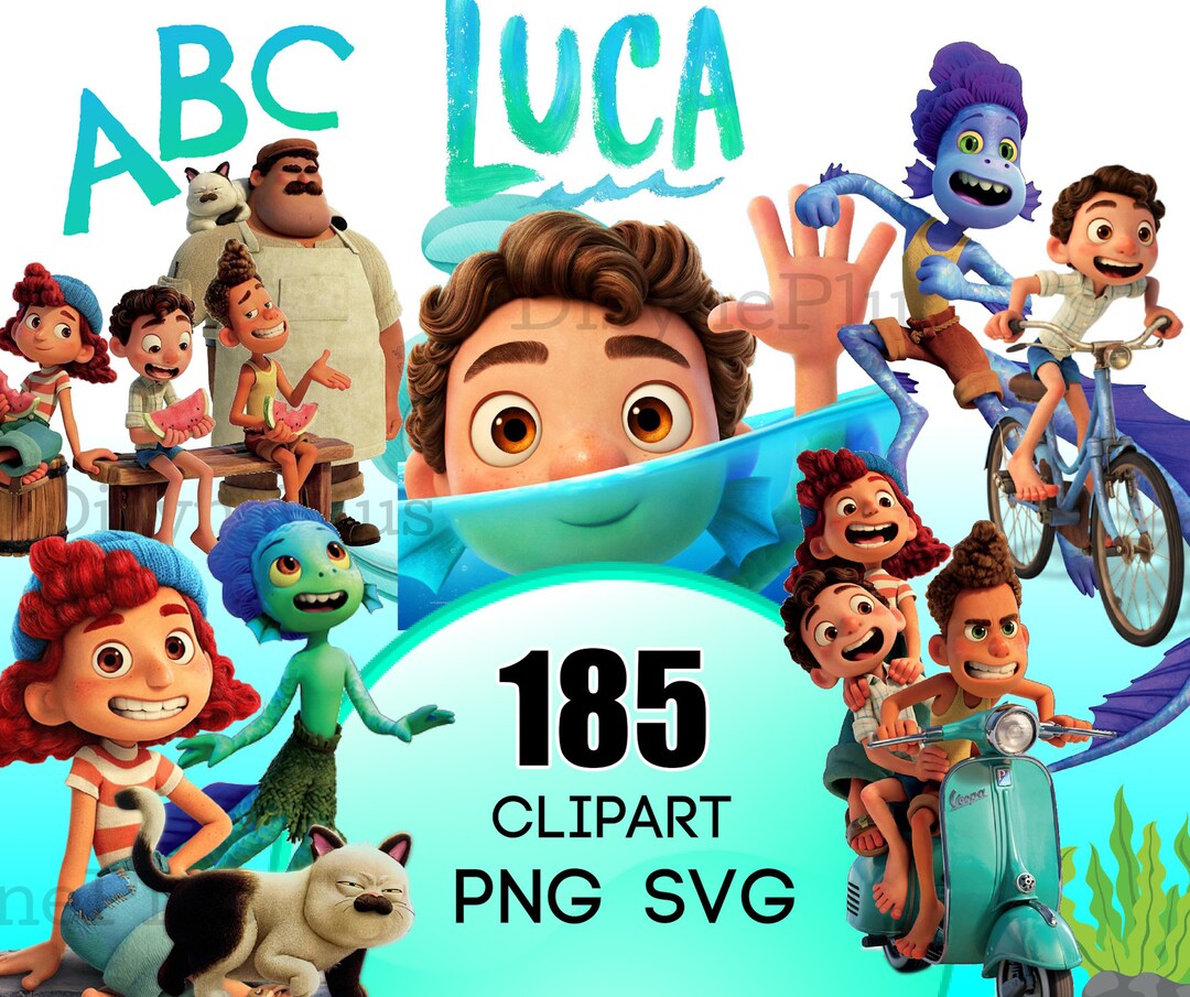 Luca SVG, Luca PNG, Luca Clipart Bundle, Luca Cricut Shirt, Luca ...