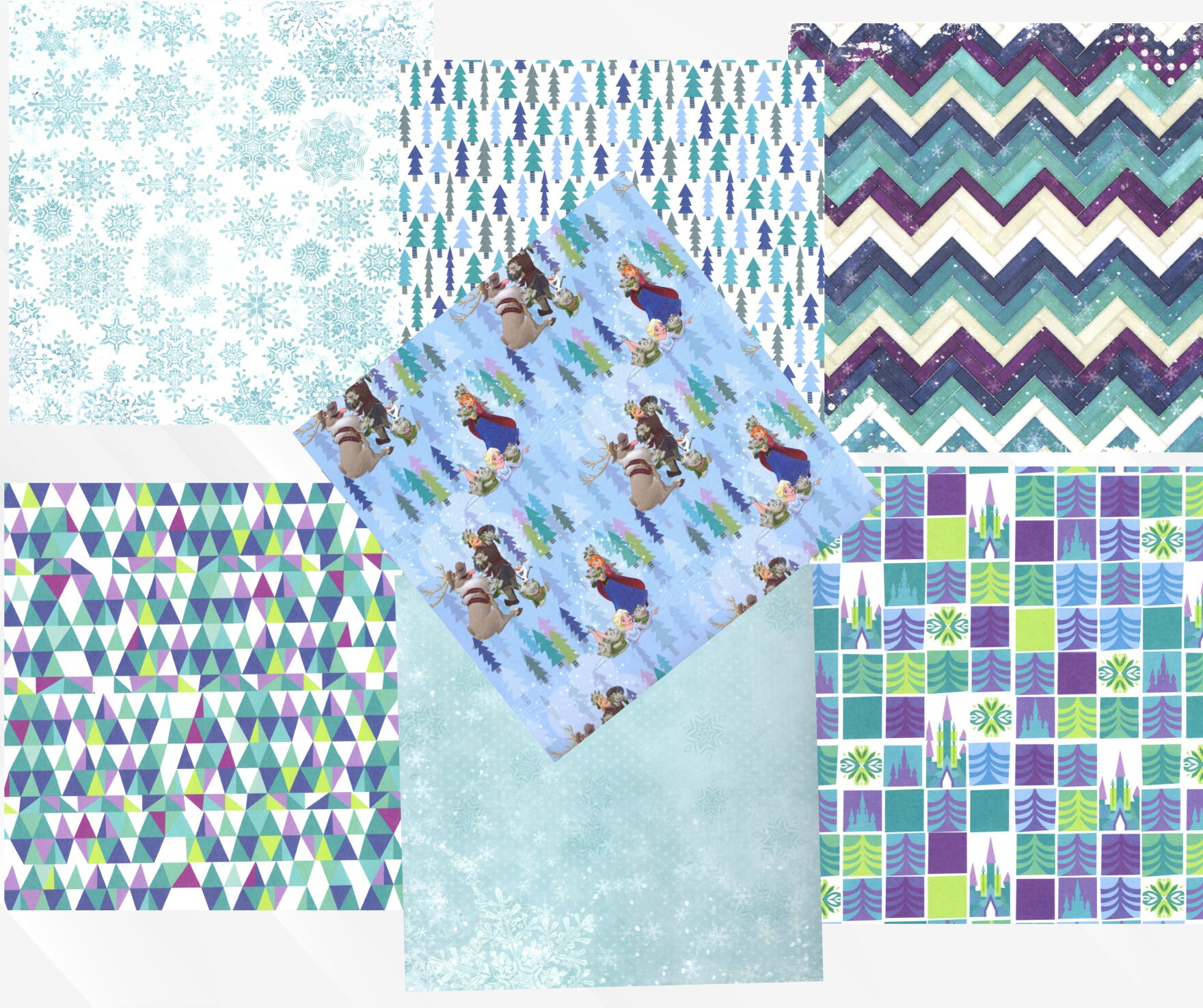 Frozen Digital Paper, Frozen Clipart, Elsa Clipart, Frozen Birthday ...