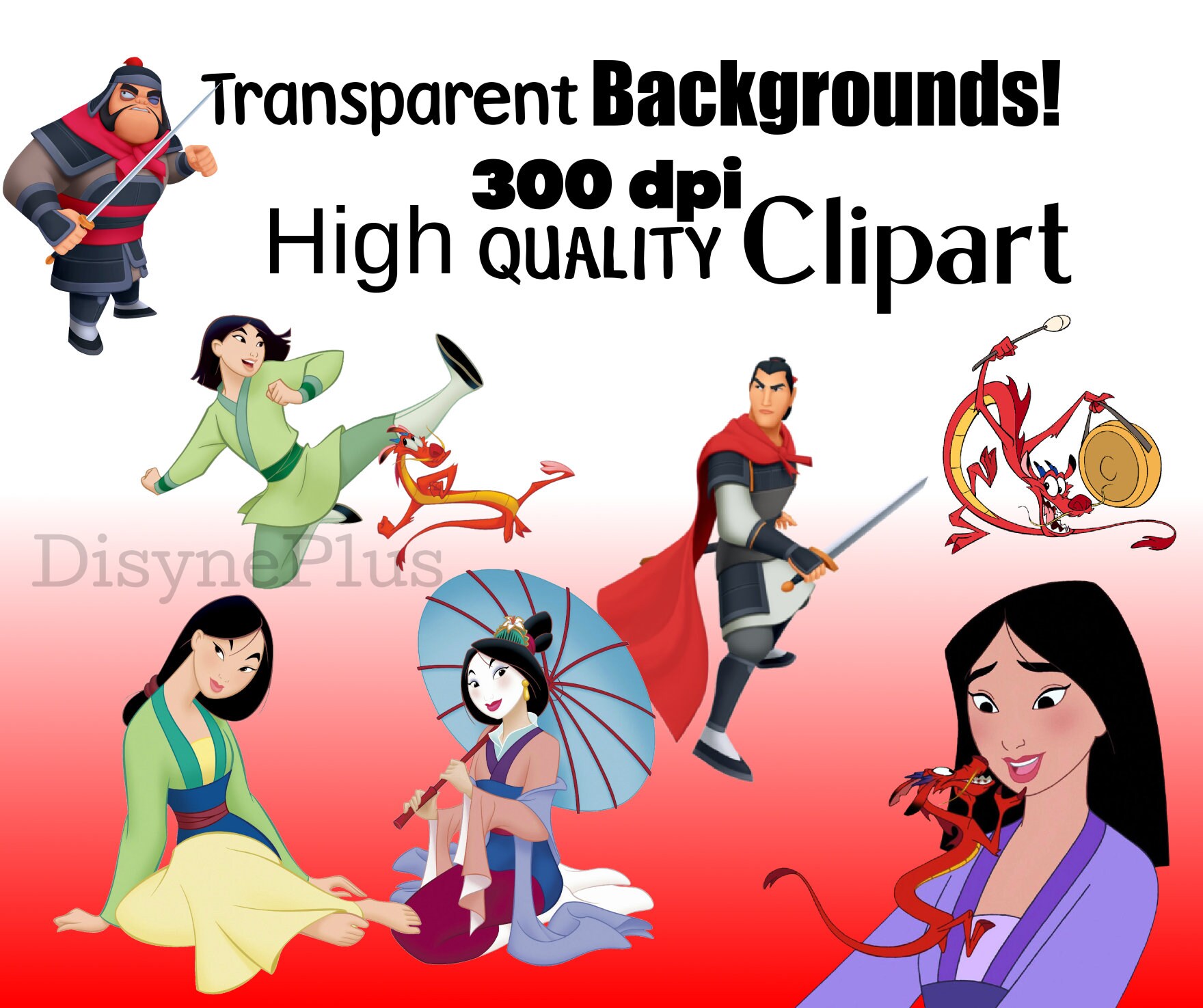 Mulan PNG Clipart, Free SVG, Mulan Digital Download, China Clip Art ...