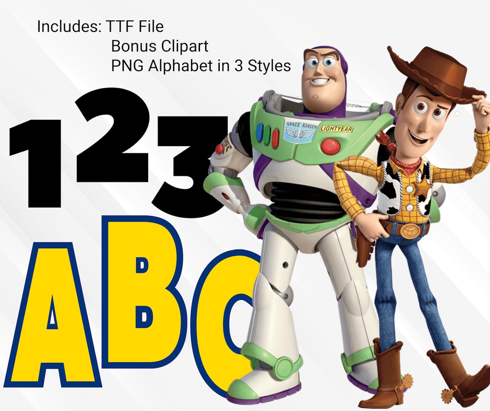 Toy Story Alphabet, Toy Story Font Alphabet and Numbers, Toy Story ...
