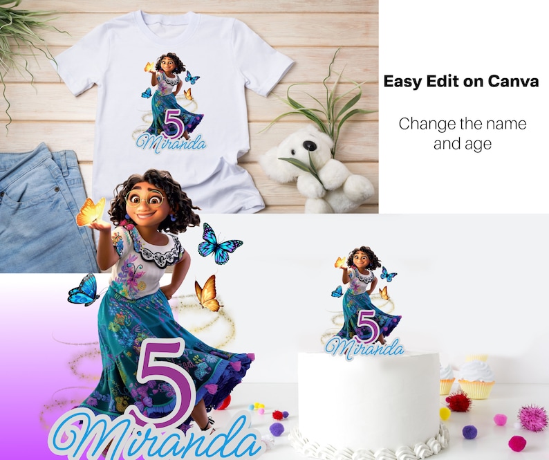 EDITABLE Encanto PNG, Encanto Birthday Template, Encanto Clipart ...