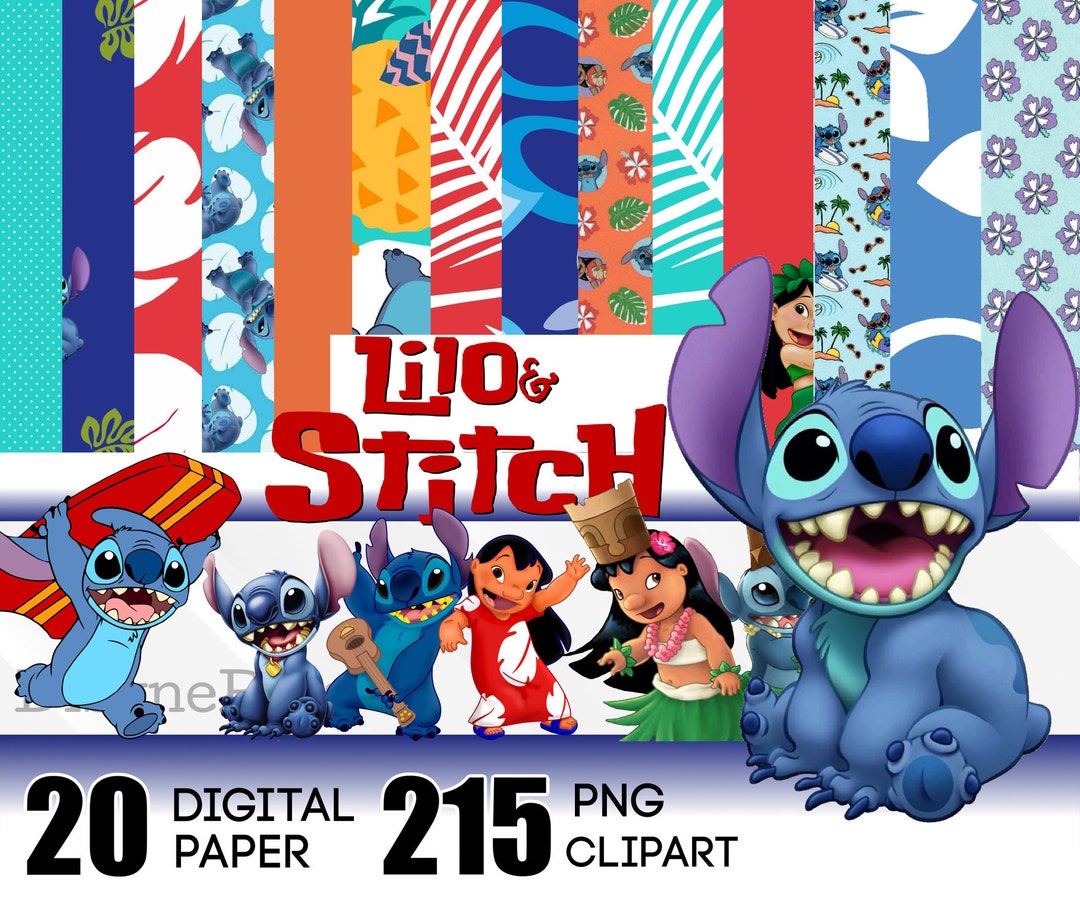 Papel digital Lilo y Stitch, Lilo Stitch PNG Clipart Descarga ...