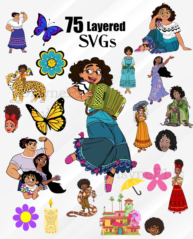 Encanto PNG Encanto SVG Encanto Clipart Vibrant Images for - Etsy