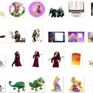 Tangled PNG Mega Bundle, Tangled SVG, Flynn Rider Svg, Rapunzel Png ...