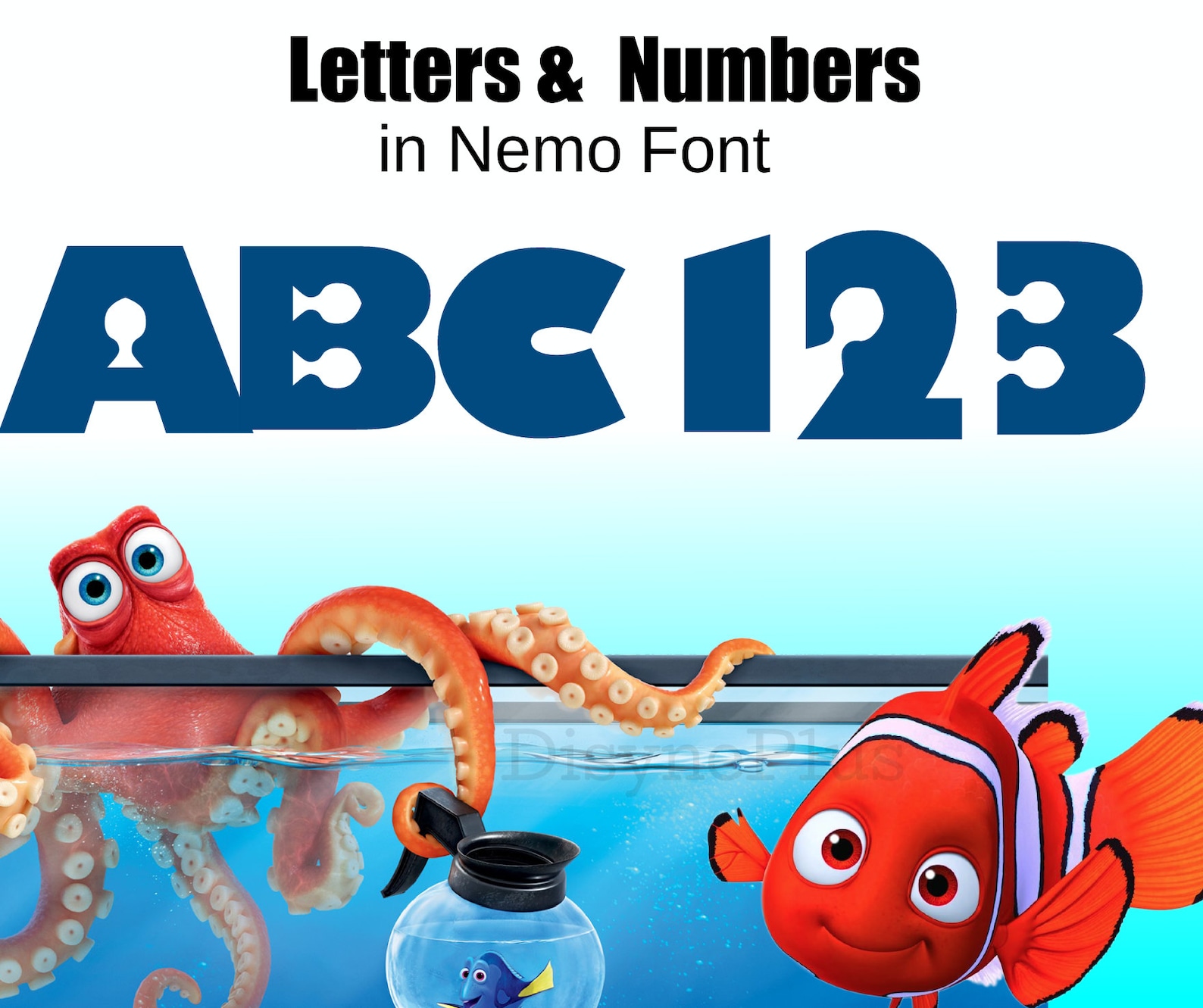 Nemo SVG, Nemo PNG Clipart Bundle, Nemo Digital Papers, Fish Clipart ...