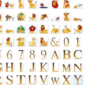 Lion King Digital Paper, Lion King PNG Clipart Instant Download, Simba ...