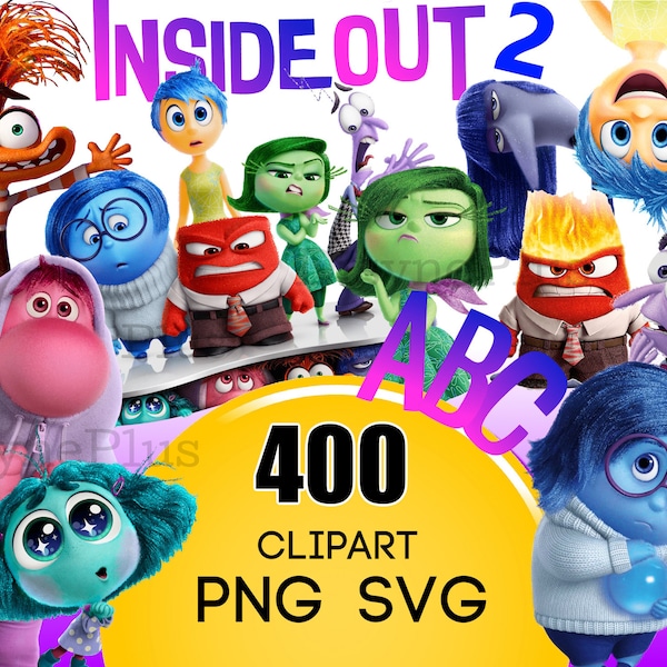 Inside Out 2 Svg Alphabet - Etsy