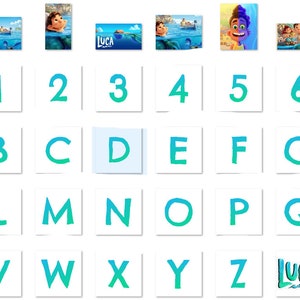 Luca Digital Paper, Luca PNG, Luca Clipart, Luca Alphabet, Luca ...