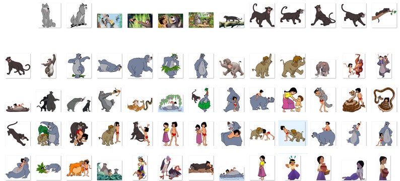 The Jungle Book PNG Jungle Book Clipart Jungle Book SVG - Etsy UK