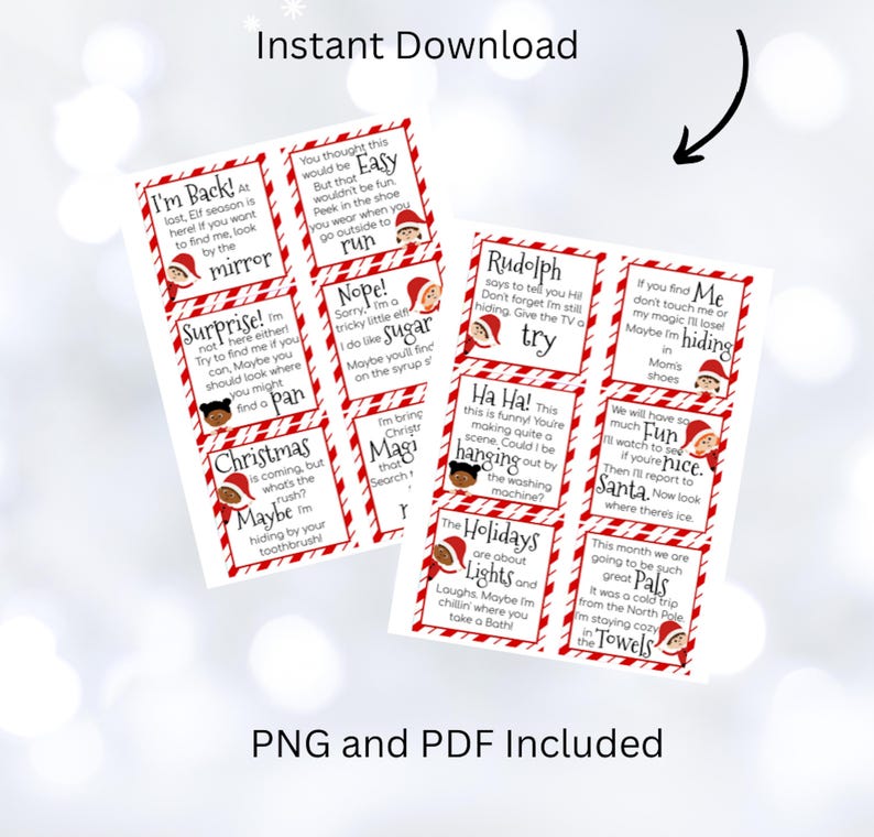Elf Arrival Activity, Christmas Elf Game Day 1, Great Addition to Any ...