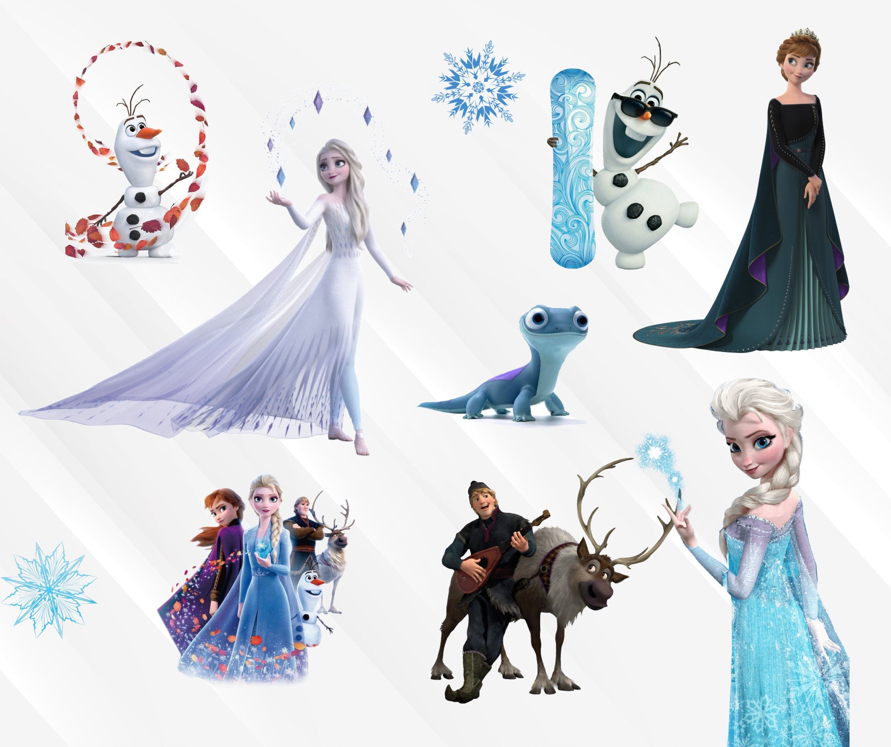 Frozen Digital Paper, Frozen Clipart, Elsa Clipart, Frozen Birthday ...