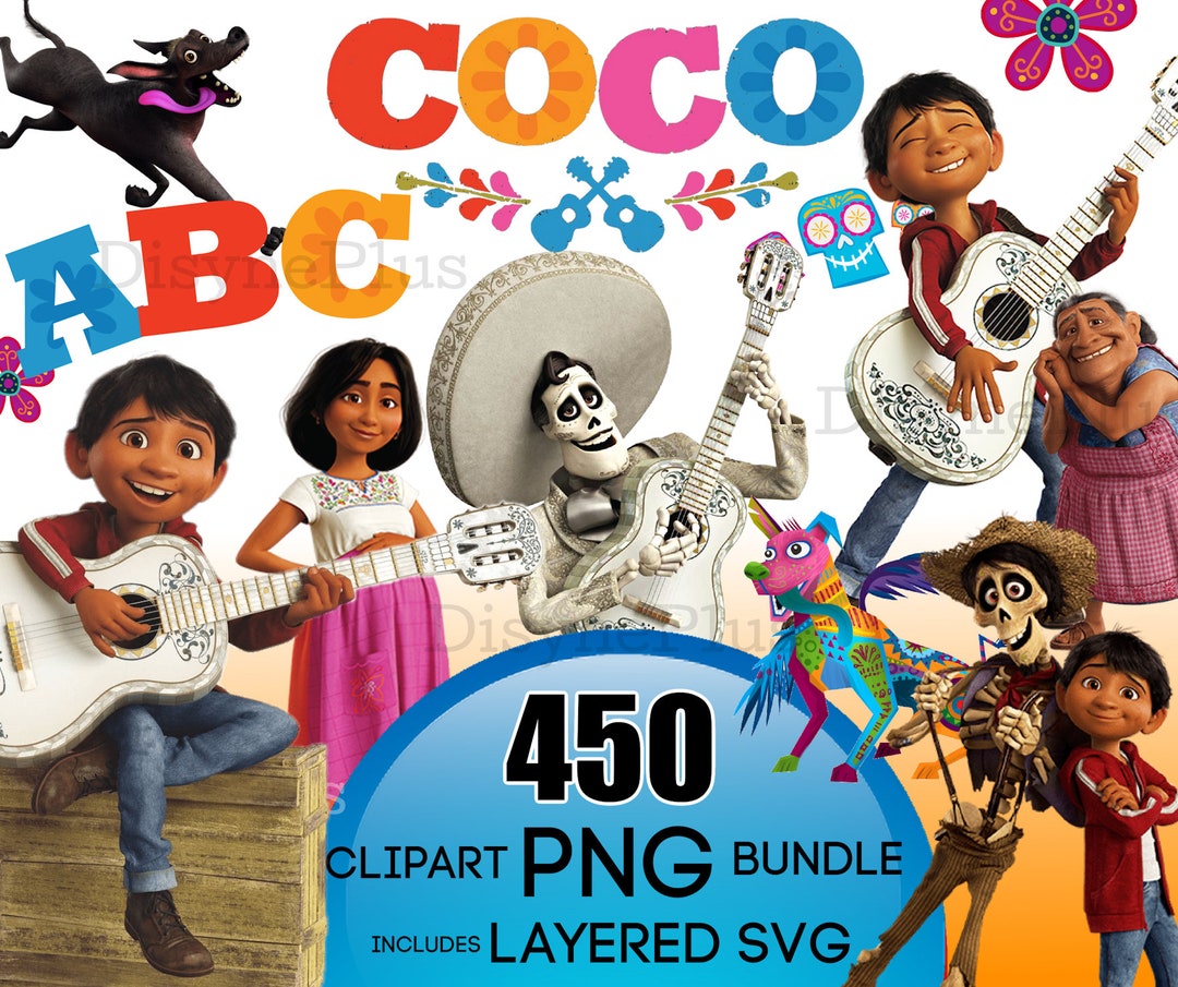 Coco PNG, Coco SVG, Coco Clipart Bundle, Miguel Png Svg, High Quality ...