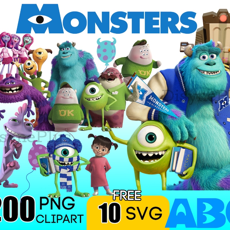 Monster Inc Cutouts - Etsy