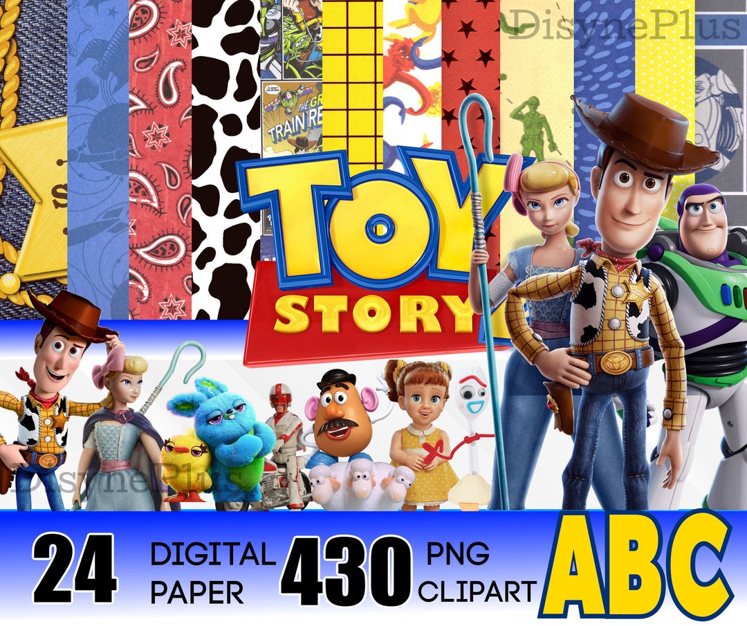 Toy Story Digital Paper Toy Story Clipart Toy Story PNG - Etsy
