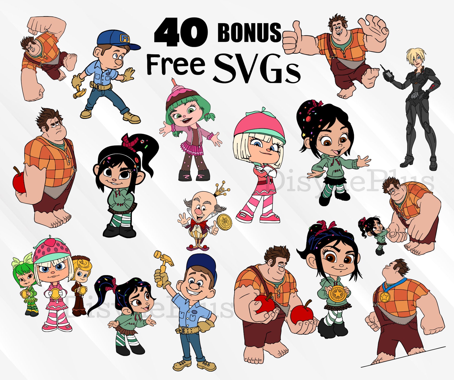 Wreck It Ralph PNG, Wreck It Ralph SVG, Wreck It Ralph Clipart, Wreck ...