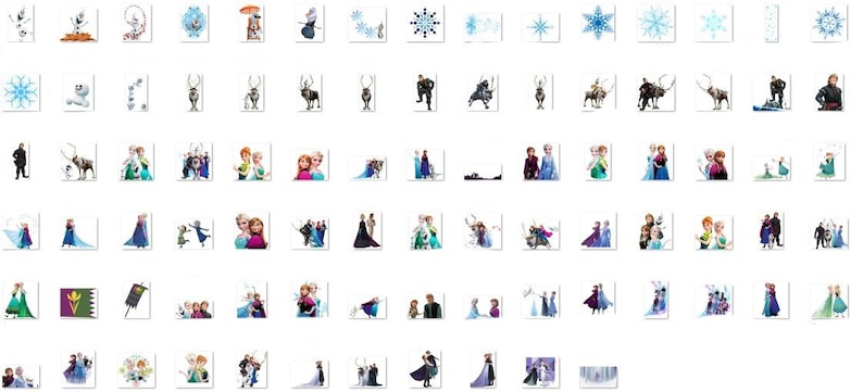 Frozen Digital Paper Frozen Clipart Elsa Clipart Frozen - Etsy