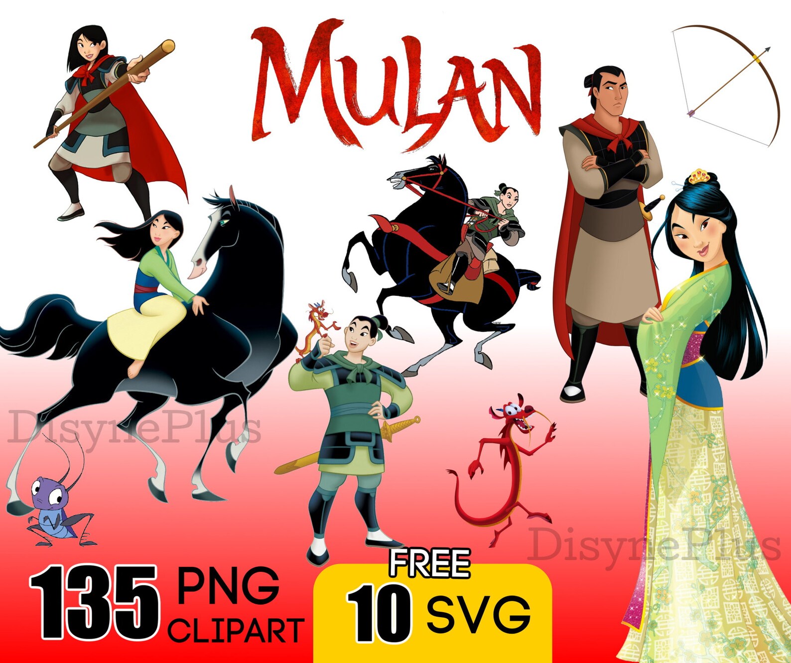 Mulan PNG Clipart Free SVG Mulan Digital Download China - Etsy