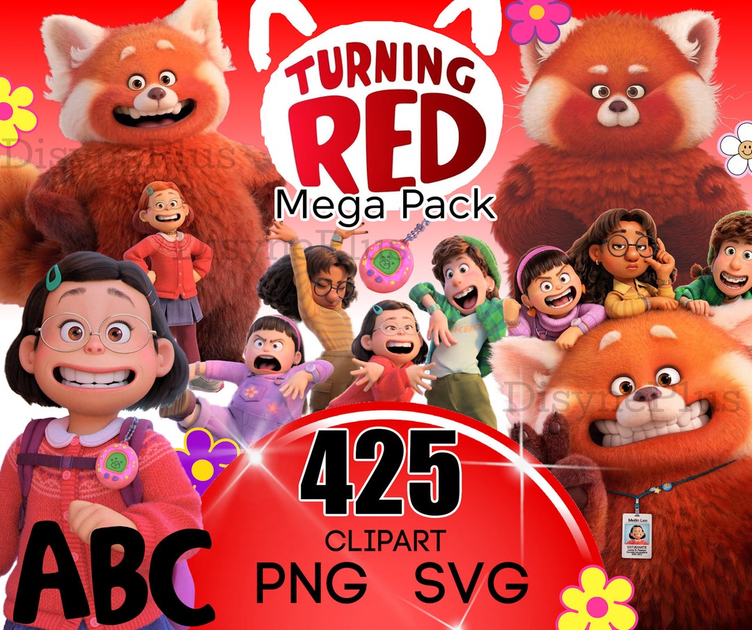 Turning Red PNG, Turning Red SVG, Turning Red Clipart, Instant Download ...