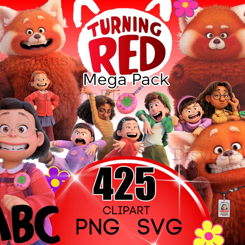 Turning Red Stickers - Etsy