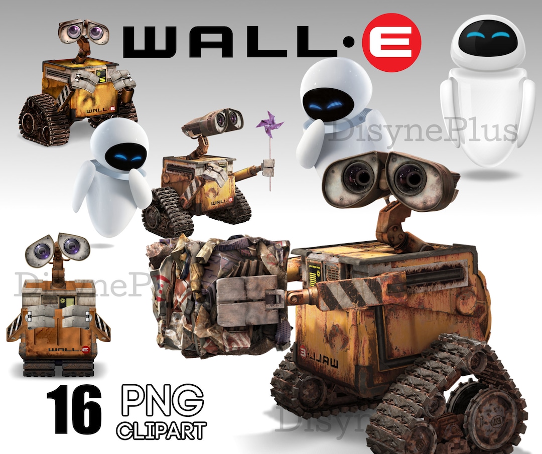 Wall-e Clipart Digital Download, Movie Clip Art, Wall E Png - Etsy