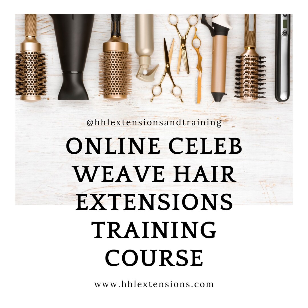 Celeb weave hair extension training course online - Etsy.de